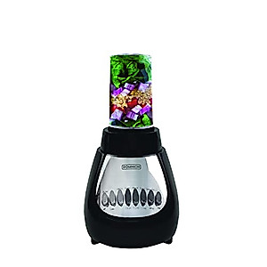 Dominion BlendMax Powerful Countertop Blender for Smoothies and Shakes, Food Chopper for Salsa and Vegetables , Grinder for Nuts and Herbs, 10 Speeds with Pulse, Sharp Multi-Level Stainless Steel Blade, Black