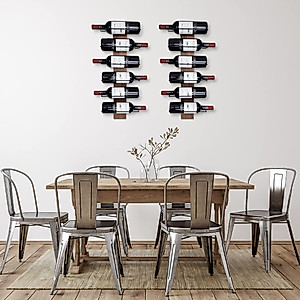FreshDecor Wine Rack Wall Mounted (Brown)