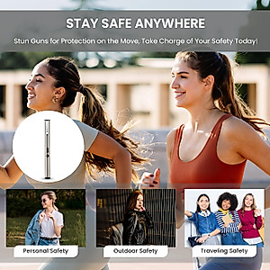 Avenger Defense Pen Stun Gun Protection for Women - Rechargeable Self Defense Device (ADS-15 White)