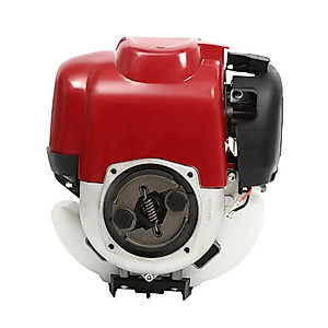 CheriMuMu Gas Powered Brush Cutter, 38.3CC Cordless Weed Wacker 2 in 1 Gas String Trimmer and Grass Trimmer 4-Cycle Weed Eater for Garden Yard, 1100W Marine Propeller