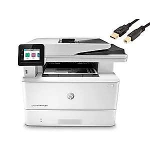 HP Laserjet Pro M428fdw Monochrome Wireless Laser Printer, Print & Copy & Scan & Fax, 40ppm, Wi-Fi, 4800 x 600dpi, 2.7" Color Touchscreen Display, Auto 2-Sided Printing, PC Mall USB Printer Cable
