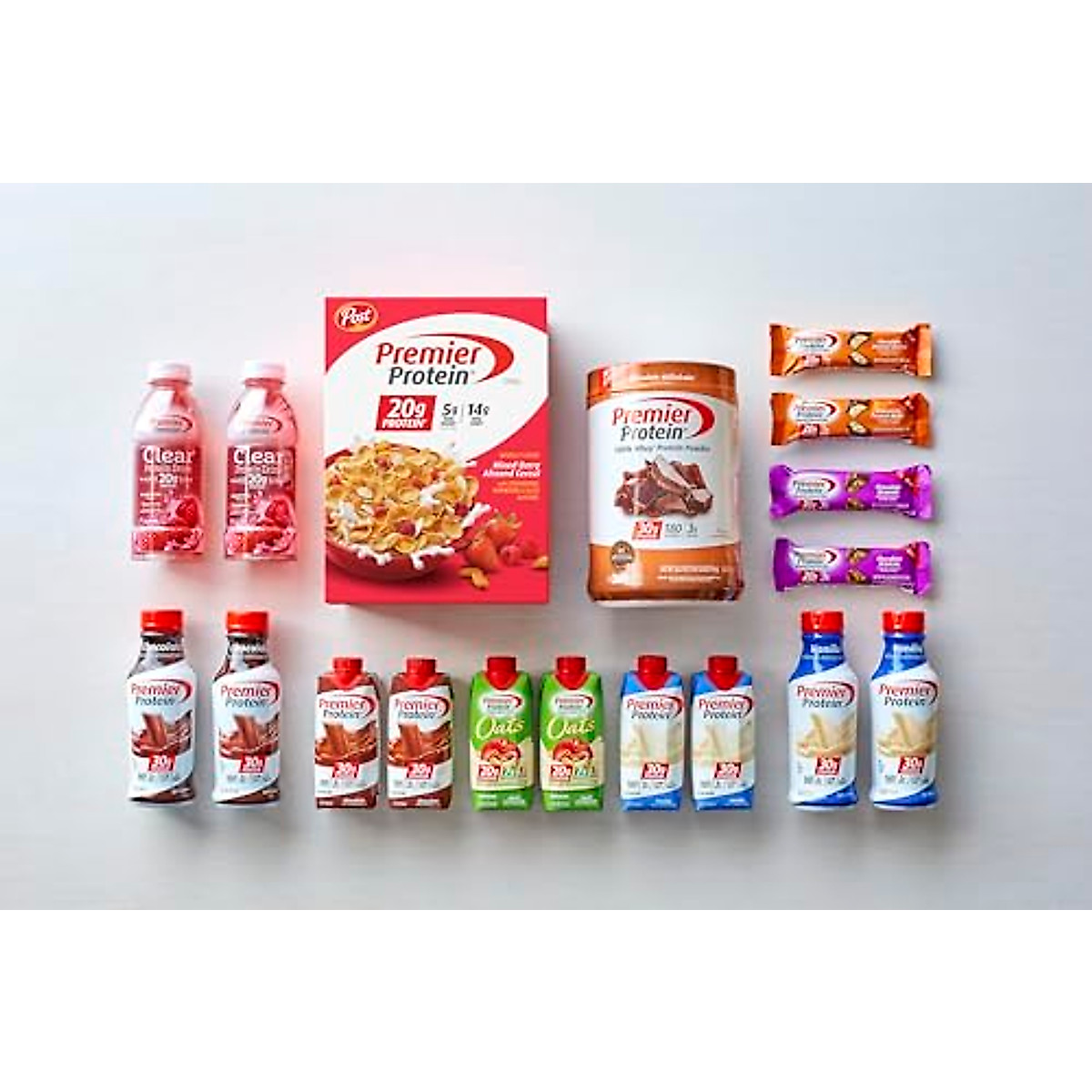 Post Premier Protein Mixed Berry Almond Cereal, Protein Cereal Flakes Mixed with Dried Berries and Sliced Almonds, Contains 20g of Protein Per Serving, 9 OZ Box