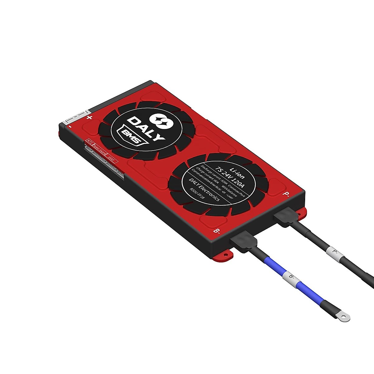 DALY Smart BMS 24V L-ion 7S 120A with Bluetooth Module Resetting Program Common Port for DIY Lithium Battery Pack(Smart BMS,120A)
