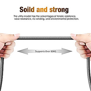 CBUS 8-inch Short Length Space Gray Heavy-Duty Braided USB-C 3.1 to USB-A 3.0 SSD Hard Drive Cable Compatible with LaCie, SanDisk, G-Drive, Samsung T5/X5, My Passport, Seagate Fast, Transcend StoreJet