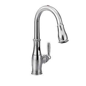 Moen 7185EC Brantford Motionsense Two-Sensor Touchless One-Handle High Arc Pulldown Kitchen Faucet Featuring Reflex, Chrome