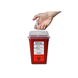 OakRidge Products 1 Quart Size Sharps and Biohazard Disposal Container,