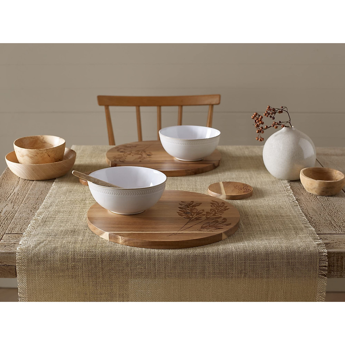 Natural Canvas Cereal Bowl Set Of 2
