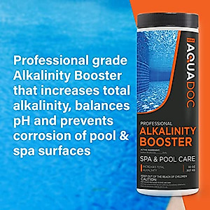 AquaDoc Total Alkalinity Increaser for Hot Tub to Keep Alkalinity Up for Spas - Alkalinity Booster Chemical for Hot Tub & Spa pH Balance - Get Fresh Water pH Balance & Bring Alkalinity Up