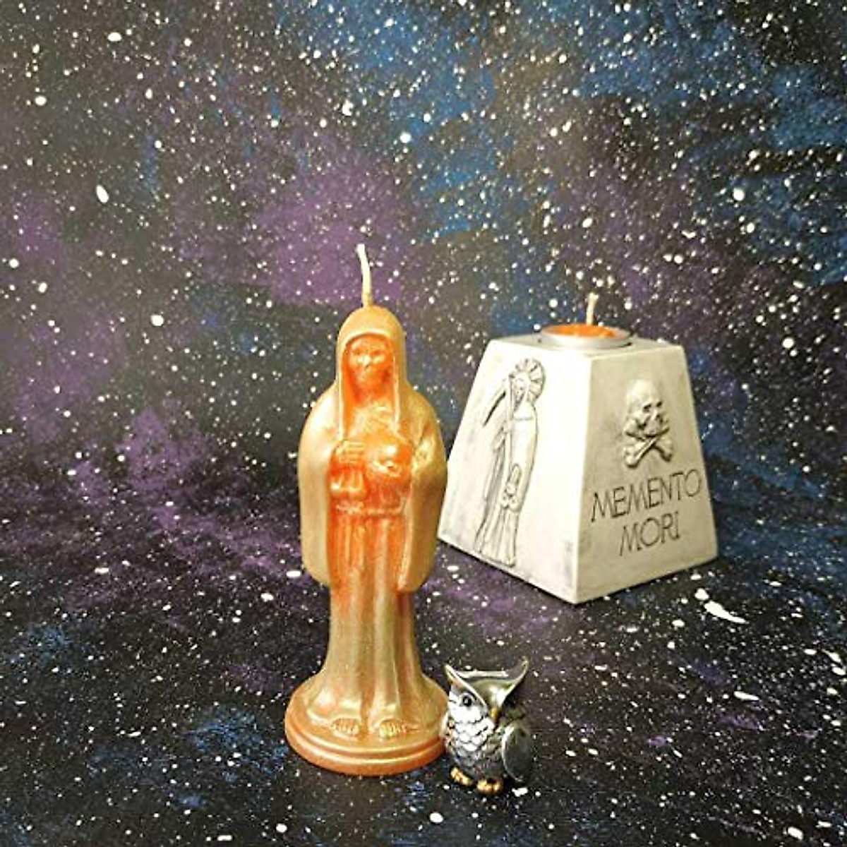 Santa Muerte Candle in a golden coat! Ritual monetary magic through the Power of the Holy Death! Magic candle for spells, money candle