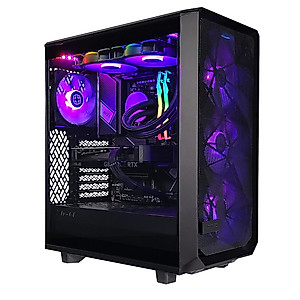 XOTICPC Meshify C Desktop (AMD Ryzen 9 7900X 12-Core 5.6GHz Turbo, 64GB DDR5, 2TB NVMe SSD, RTX 4070 12GB, Win 11H, Wi-Fi 6E) Gaming and Entertainment Liquid Cooled PC
