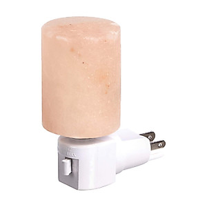 Amazon Basics Natural Himalayan Salt Plug-in Night Light - Cylinder Shape
