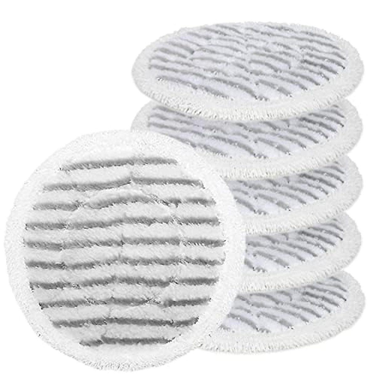 GearHill Shark Steam Mop Replacement Pads, 6 Pack Gray Microfiber Pads for Shark S7001, S7000, S7201, S7001tgt, S7000amz and S7201 Series, Suitable for Hard Floors