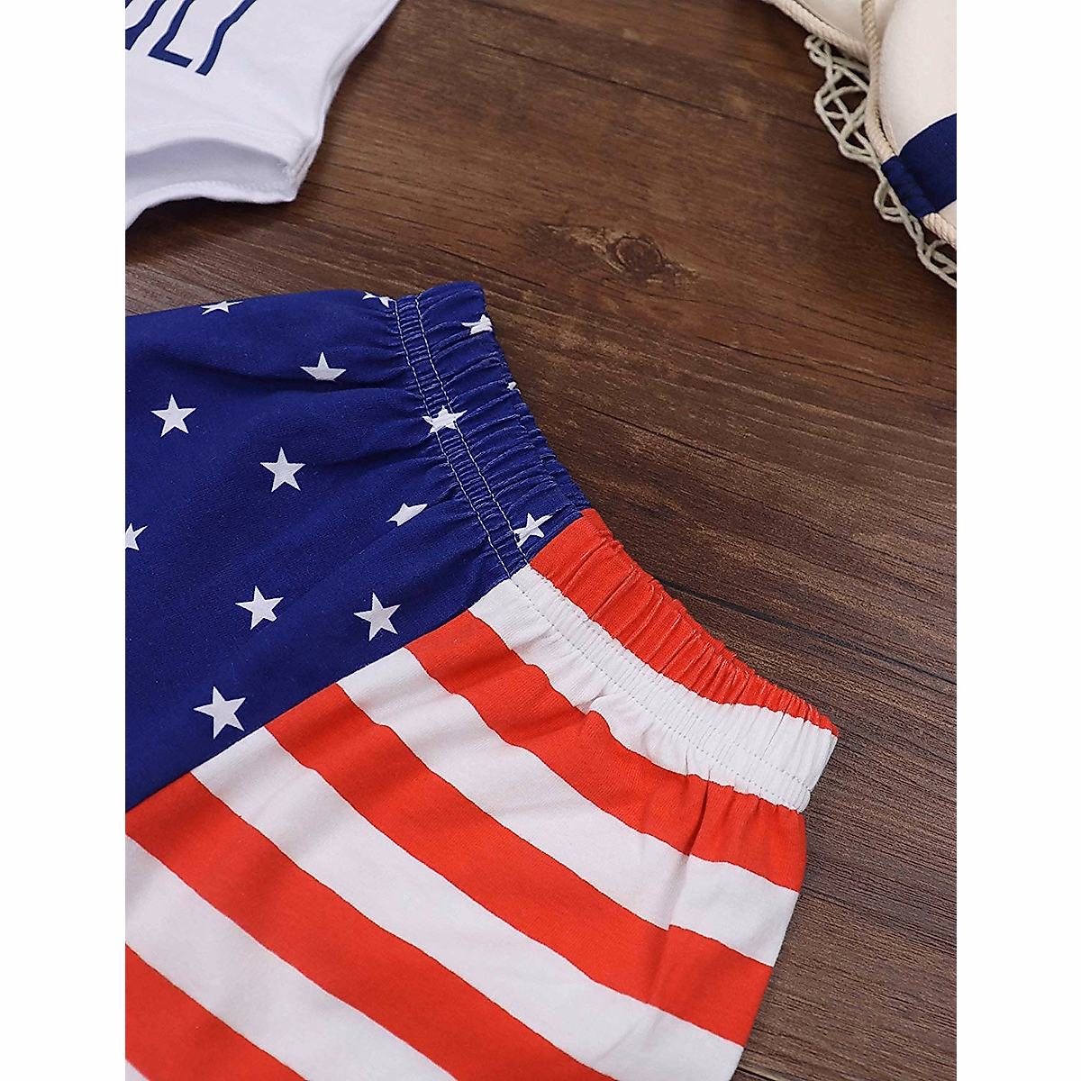 Gavol 4th of July Baby Boy Outfits My First 4th of July Bodysuit + Stars Stripe Short Newborn Infant Boy Summer Outfits for 3-6 Months