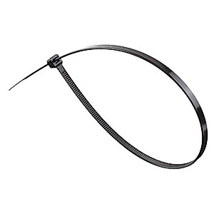 GTSE 14 Inch Black Heavy Duty Zip Ties, 100 Pack, 120lb Strength, UV Resistant Nylon Cable Ties, Self-Locking 14" Tie Wraps