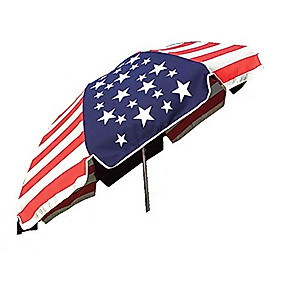 MOSKILA 6.5 feet Outdoor Patio Beach Umbrella with Tilt Air Vent Matching Carry Bag 100 UV Factor