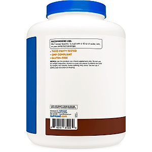 Nutricost Casein Protein Powder 5lb Chocolate - Micellar Casein, Gluten Free, Non-GMO