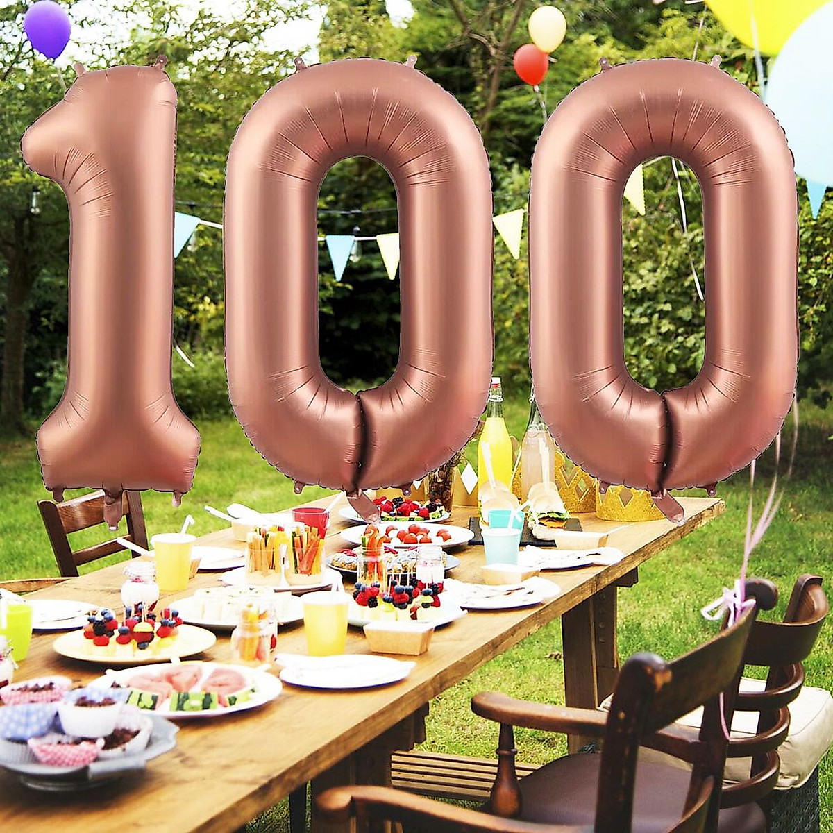 YFHVJTKO 40 Inch Number 10 Foil Balloons 10th Celebration Decorations for Happy 10th Birthday Party Wedding Bridal Shower Engagement Photo Shoot Anniversary Decoration, Number 10 Chocolates Balloon