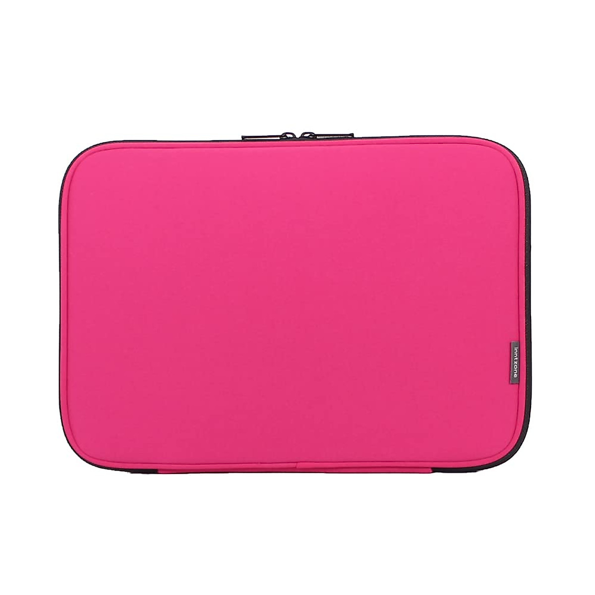 Inntzone Laptop Sleeve 13.3 Inch Foldable Slim Case Lightweight Bag Notebook Computer Carrying Flip Cover (Pink)