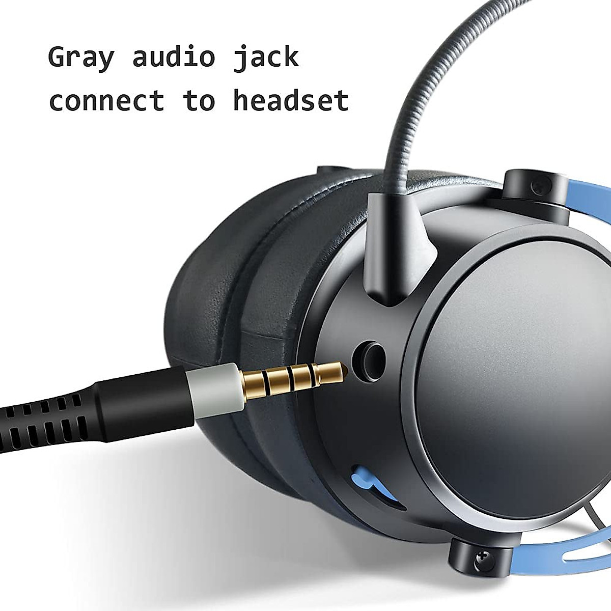 MJKOR Replacement Audio AUX Cable Compatible with HyperX Cloud Mix and Cloud Alpha Gaming Headset, Inline Mute and Volume Control(No Inline Mic, Red)