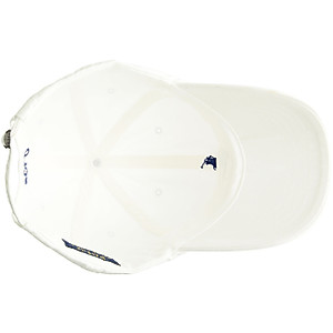 Ralph Lauren Mens Polo Sports Pony Logo Hat Cap, White / Blue Pony, One Size