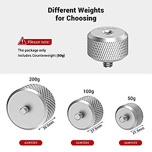 SMALLRIG Counterweight Kit Compatible with DJI RS2/RSC2/RS 3/RS 3 Pro and Zhiyun Crane 2S/3S/Weebill S and Moza Air 2/AirCross 2 Gimbal Stabilizers - 3125