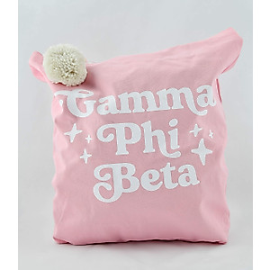 Sorority Shop Gamma Phi Beta Retro Pom Pom Tote Bag
