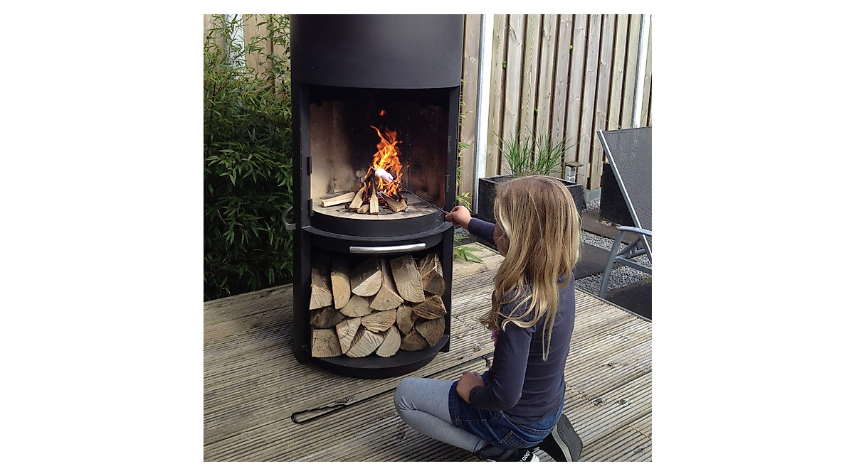 BBQMFG 30 Inch Long Fire Poker for Fire Pit and Fireplace, Outdoor fire ...
