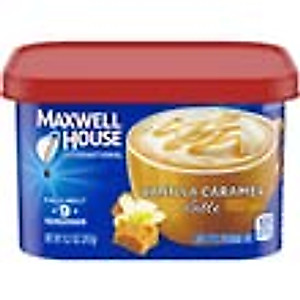 Maxwell House International Latte Vanilla Caramel Flavored Instant Coffee 8.7 Ounce (Pack of 2)