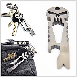 BANG TI Titanium Punisher Bottle Opener Pocket Pry Bar Multi Key Chain Tool