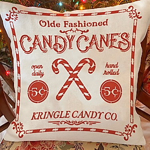 10 Pieces Large Christmas Stencils for Painting on Wood, Reusable Merry Christmas Stencil Candy Cane Christmas Tree Farm Template Holiday Stencils for Wood Sign DIY Crafts (10Pieces large christmas-1)