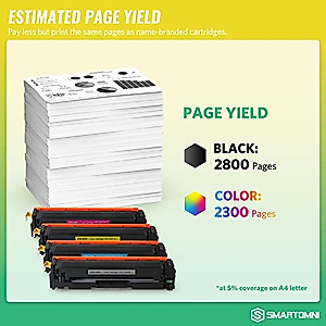 S SMARTOMNI 045H 045 High Yield Compatible Toner Cartridges Replacement for Canon 045 H Toner for Canon ImageCLASS MF634Cdw MF632Cdw LBP612Cdw LBP611 MF633Cdw LBP613Cdw 4-Pack (KMCY)