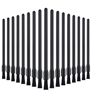 100 Pcs Disposable Lip Brushes Lip Wand Disposable Nail Brushes Makeup Brushes Lip Gloss Brushes Disposable Black Multifunctional Brushes Gift for Making Up Painting and Cookie Tool for Women Girls