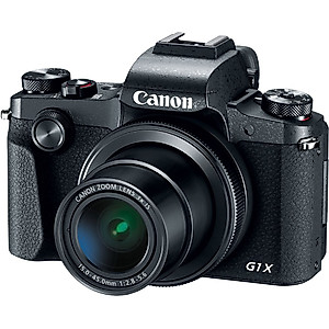 Canon PowerShot G1 X Mark III Digital Camera (2208C001), 64GB Memory Card, Card Reader, Deluxe Soft Bag, Flex Tripod, Hand Strap, Memory Wallet, Cleaning Kit (Renewed)