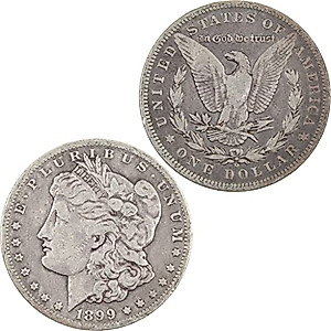 1899 O Micro O Morgan Dollar F Fine Details 90% Silver SKU:I2658