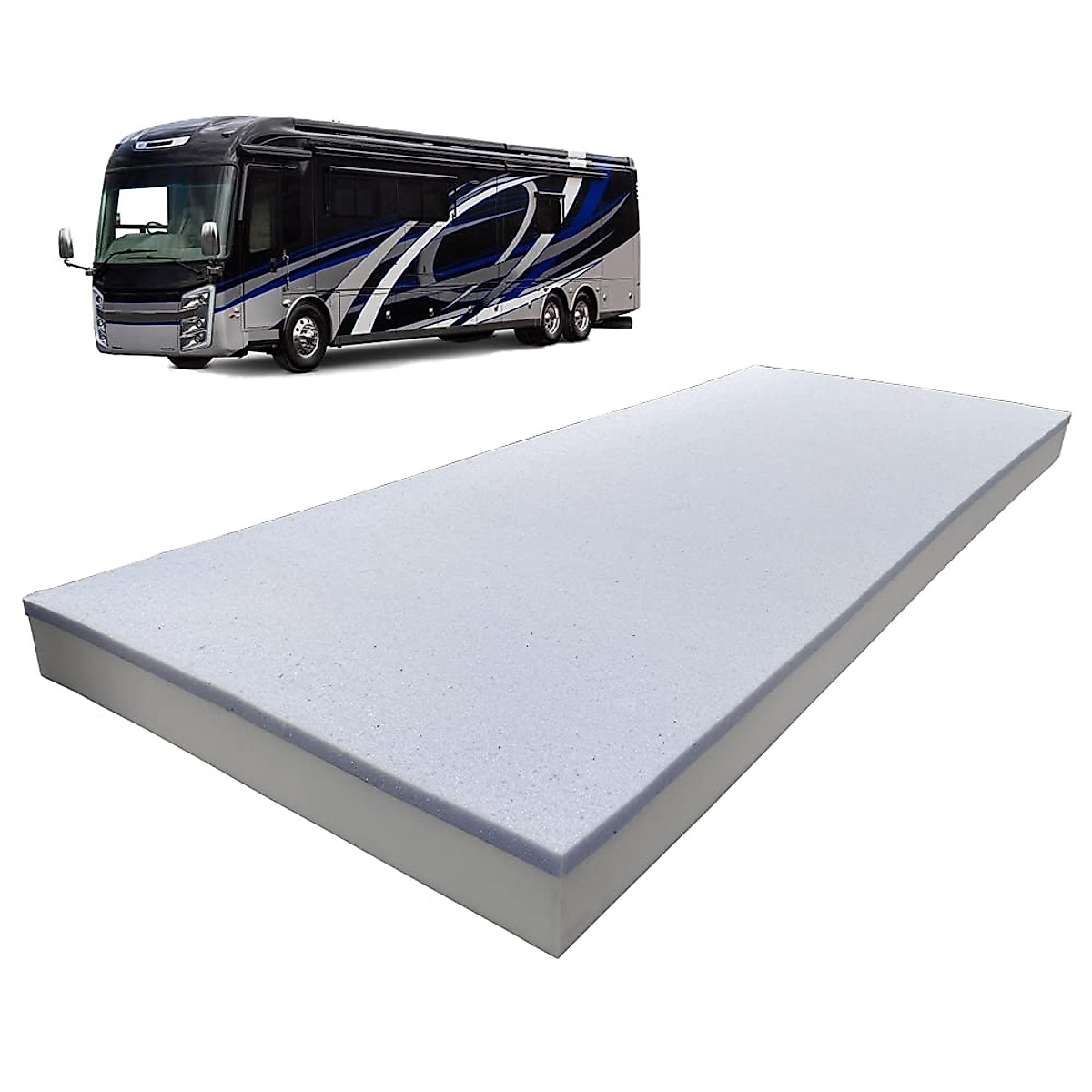 Foamma 3" x 30" x 80" Gel Memory Foam RV Bunk Mattress Replacement, Medium Firm, Pressure Relieving, Cooling Premium Comfort, USA Made, No Cover