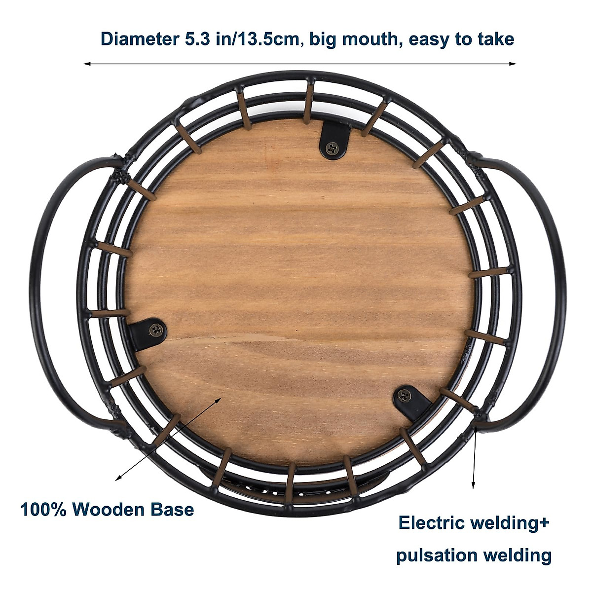 Fving Coffee Pod Holder for Counter, K Cup Holders Coffee Pods Storage Organizer,Large Capacity Coffee Bar Basket with Wooden Base for Kitchen Office Desktop (Black)