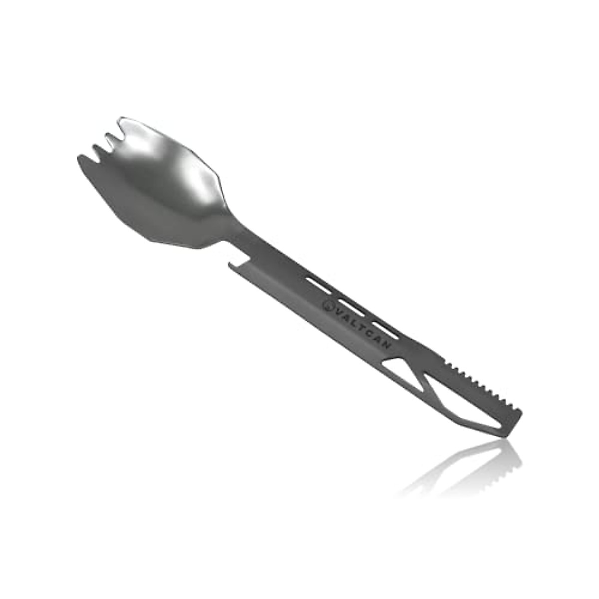 Valtcan Titanium Camping Cyberspork 3-in-1 Fork Spoon Fork Bottle opener Utensil Long Handle Spork for Backpacking Outdoor Sport Biking Hiking Trip Meals