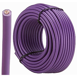 Best Connections Audiopipe Copper Clad Stranded Car Audio Primary Remote Wire (12 Gauge 50', Purple)