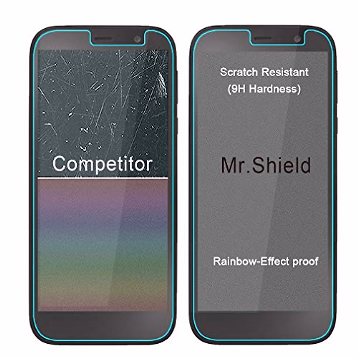 Mr.Shield [3-Pack] Designed For Tracfone BLU View 2 [Tempered Glass] [Japan Glass with 9H Hardness] Screen Protector with Lifetime Replacement