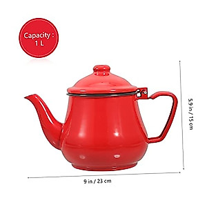 Hoement Enamel Kettle stovetop enamel teakettle whistling tea kettles whistle boiling kettle grease jug stove top water kettle enameled teakettle china teapot Turkey induction cooker