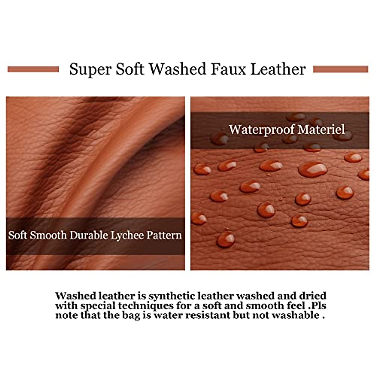 handbags & shoulder bags for woman super soft washed PU leather hobo bags multiple use woman's cross body bag backpack (Brown)