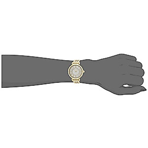 Anne Klein Women's AK/2158GYGB Gold-Tone Bracelet Watch