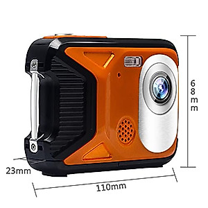 HOVTOIL Waterproof Camera Underwater Cameras for Snorkeling Support TF Card 16FT 8X Digital Zoom Waterproof Digital Camera Large Screen Optical Zoom Camera Blue