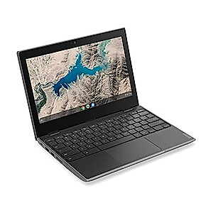 Lenovo 100e 2nd Gen 11.6" Rugged & Spill Resistant Laptop HD Chromebook Laptop, MT8173 CPU, 4GB LPDDR3 RAM, 32GB eMMC TLC SSD, 720P HD Camera, Black, Chrome OS
