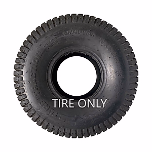 Marastar 20808-TO Tubeless Pneumatic 20x8.00-8 Tire Only, Replacement Riding Lawn Mower Tire, Turf Traction Tread