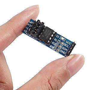 ACEIRMC 6pcs AT24C256 I2C Interface 256k Bits for EEPROM Memory Module Data Storage 8P Chip Power Supply Indicator Pull Up Resistor Direct Jumper Setting Intelligent car Accessories for arduino 3.3-5V