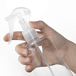 HEMOTON 3 Pcs Plastic Spray Bottle Empty Mist Spray Bottle Trigger Sprayer Leak Proof Refillable Atomizers for Hair Salons Household Cleaners