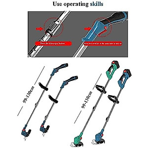HYQHYX Land Mower self propelled Gas Lawn mowerElectric Lawn Mower with 2000 mAh Battery Portable Cordless Lawn Mower for Ranch Lawn Park