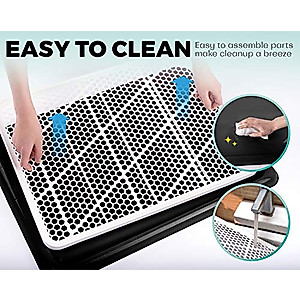 Pet Awesome Dog Potty Tray/Puppy Pee Pad Holder 25”x20” Indoor Wee Training for Small and Medium Dogs