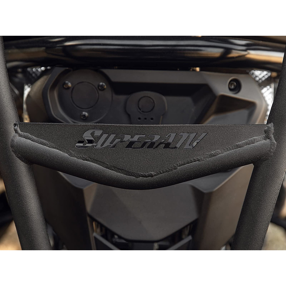 SuperATV Rear Bumper for 2020-2022 CFMOTO ZForce 950 - No Obstruction to Rear Cargo Area - Made of 1.5 Inch Heavy Duty Steel Tubing - Black UV Resistant Powder Coating - Mounts Directly to the Frame